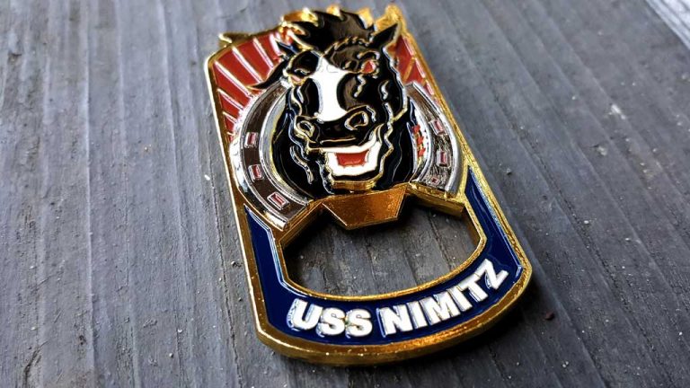 Navy Mustang Challenge Coin, custom challenge coins | Embleholics