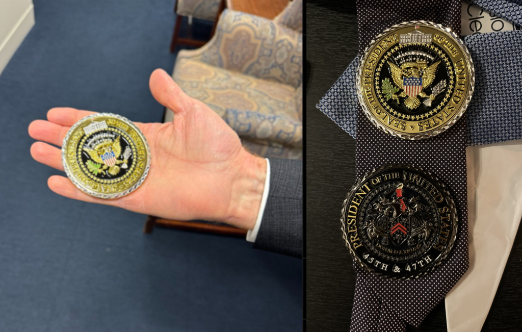 A Marine Just Received the New Presidential Challenge Coin