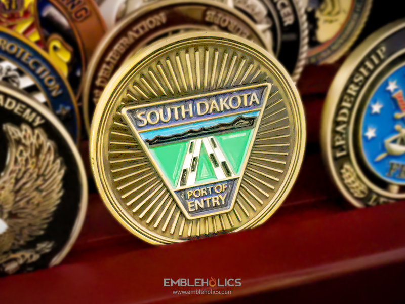 South Dakota Port of Entry Challenge Coin – Motor Carrier Services Tribute