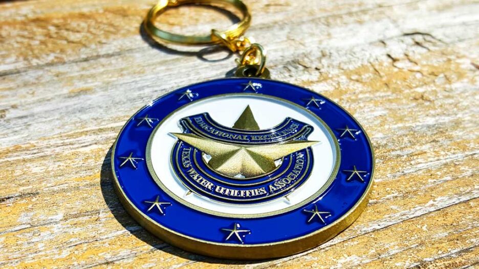 Texas Water Utilities Association Keychain - Embleholics | Embleholics