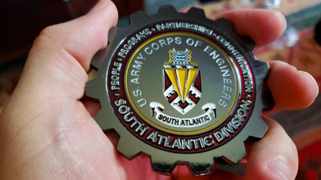 USACE South Atlantic Division Coin - Embleholics | Embleholics